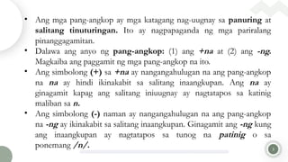 PANTUKOY bahagi ng panalita. 124624584pptx | PPTX