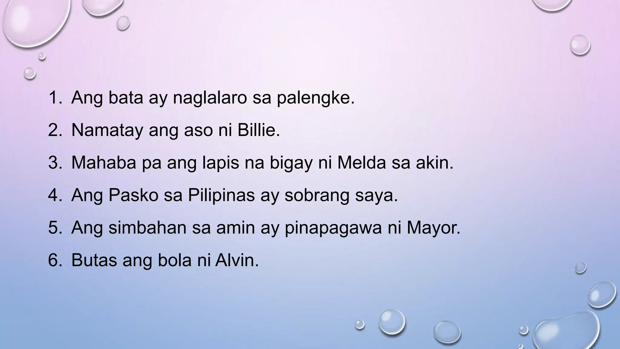 Pantukoy na Si, Sina, Ang at Ang Mga | PPTX