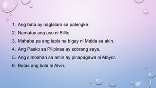 Pantukoy na Si, Sina, Ang at Ang Mga | PPTX