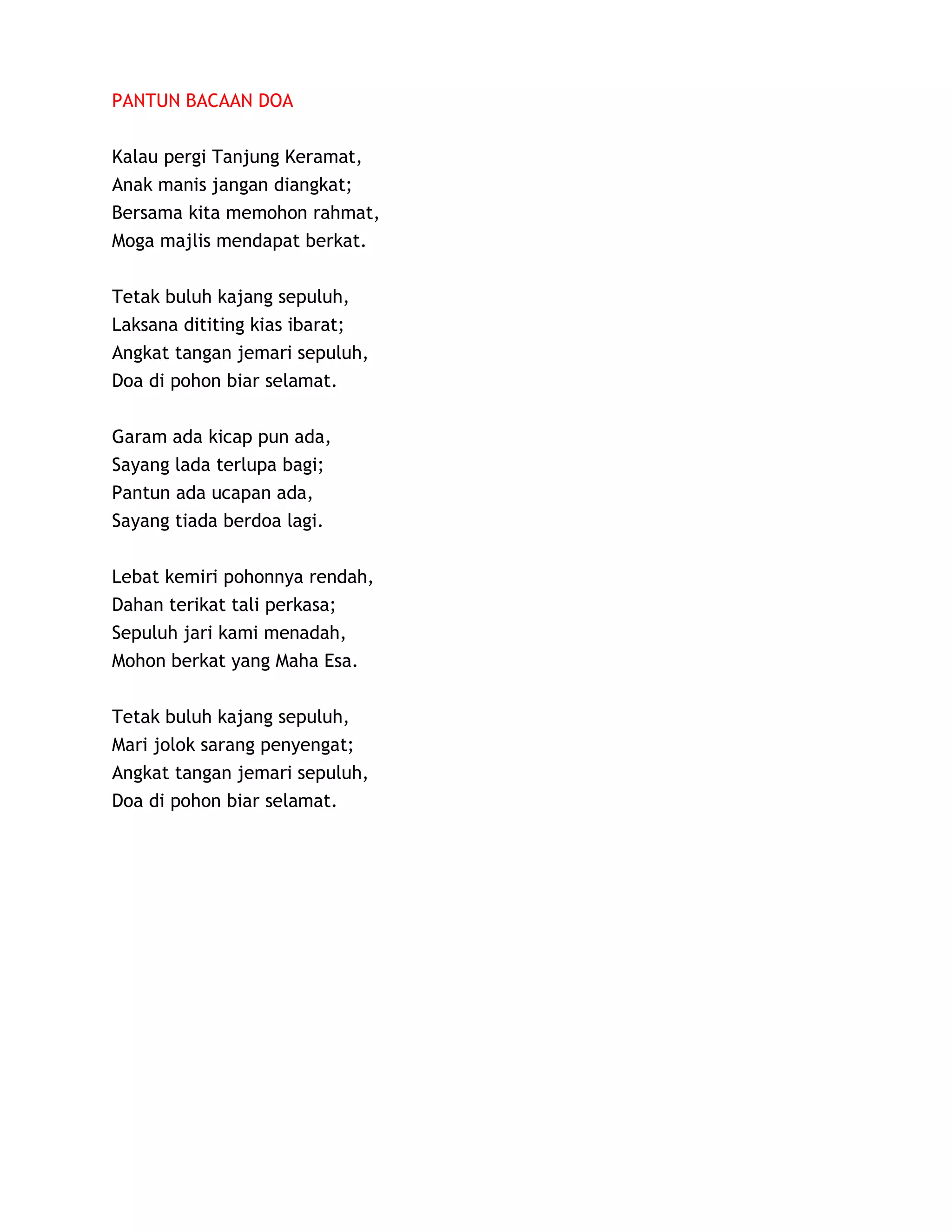 Pantun | PDF