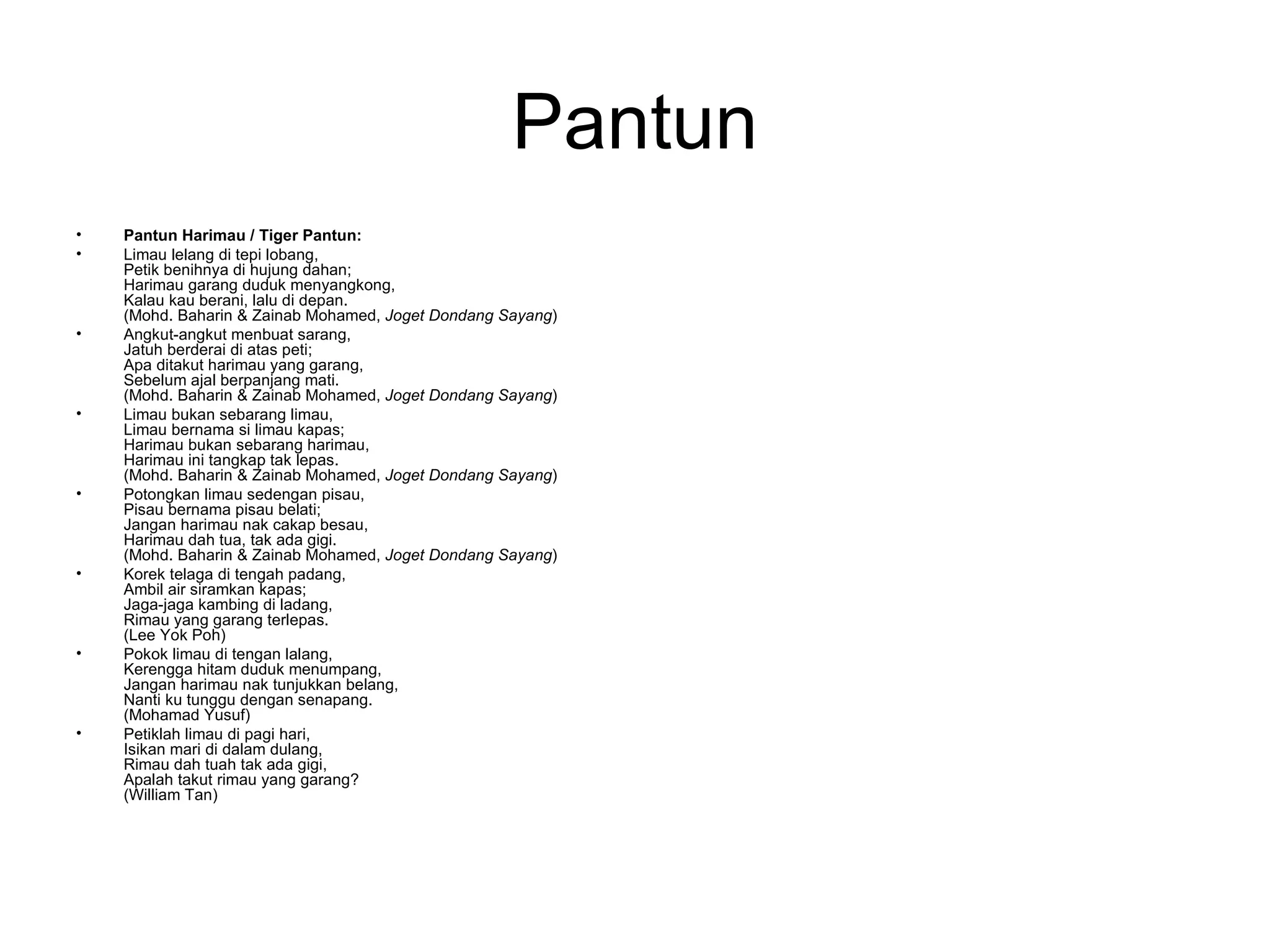 Pantun Melayu | PPT
