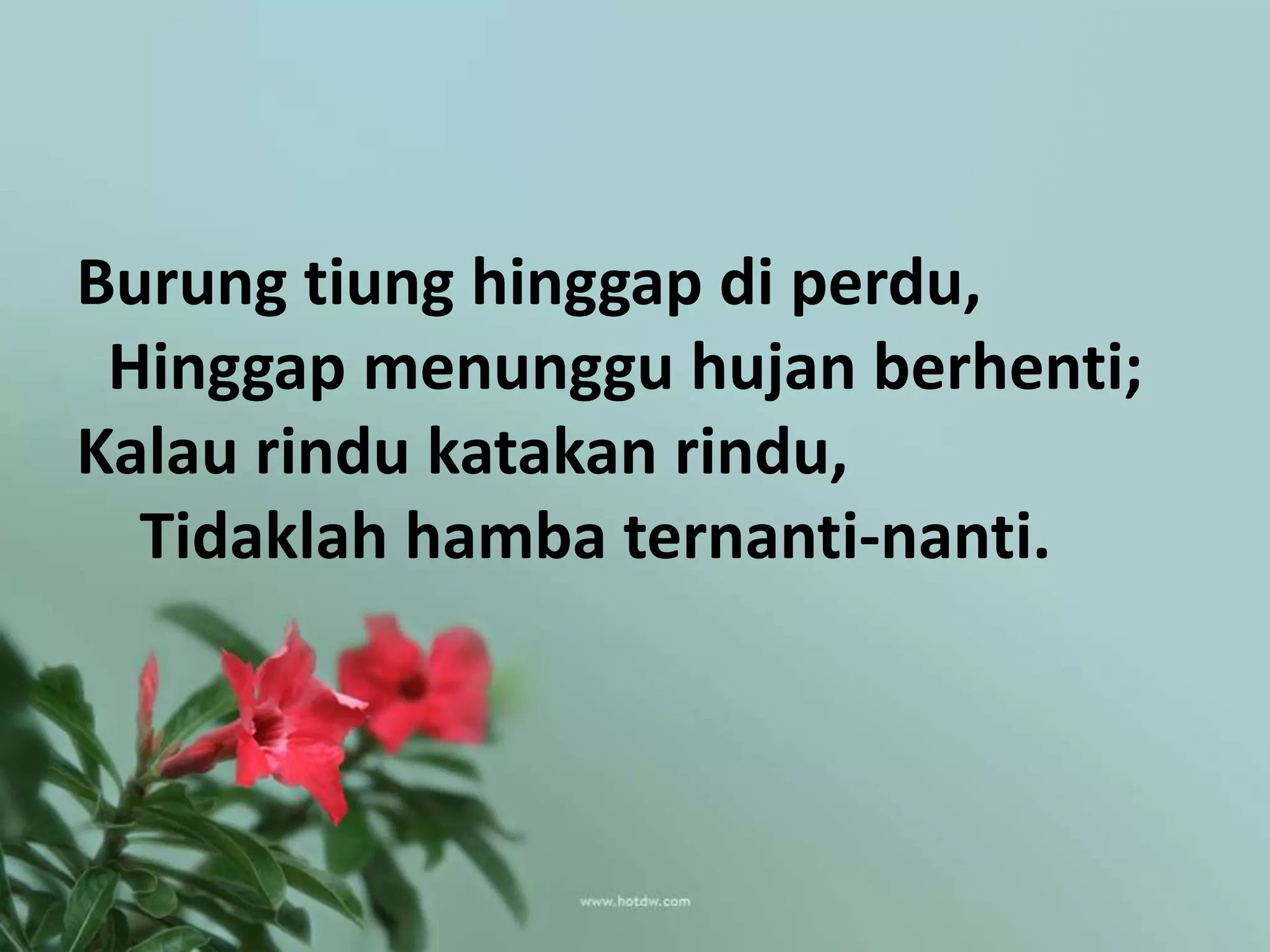 Pantun 4 kerat | PPTX