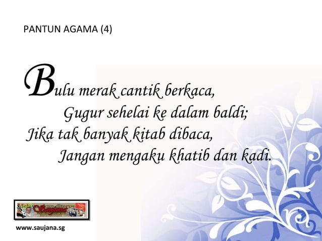 Pantun Agama | PPS