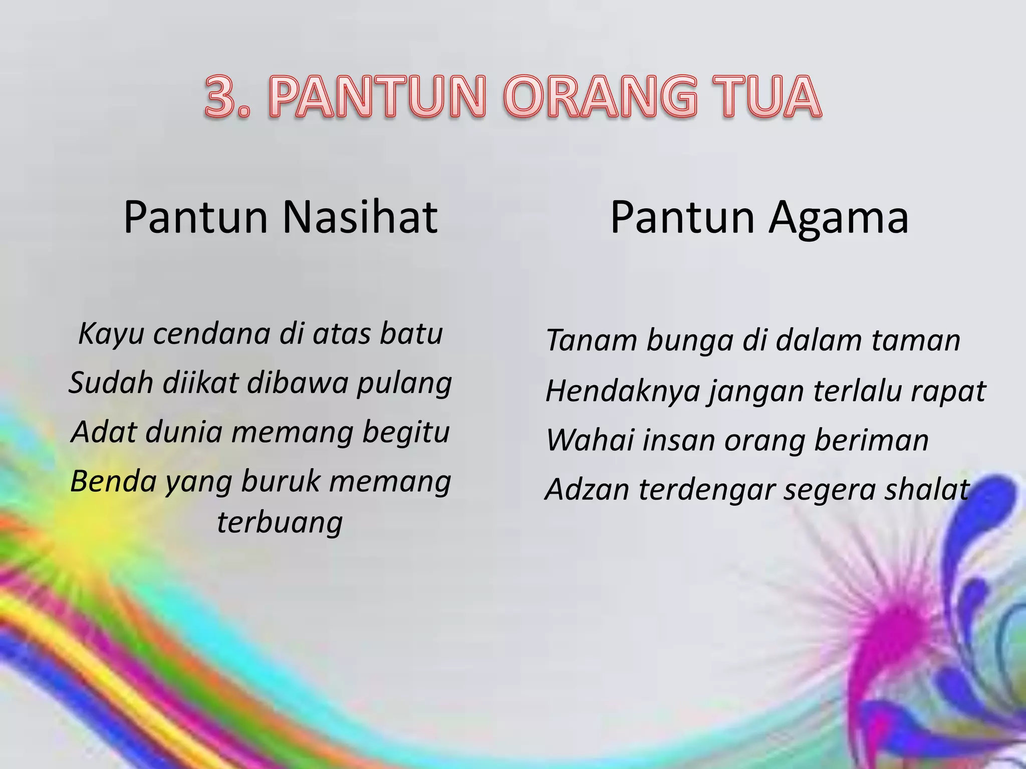 PANTUN pengertian, ciri-ciri dan jenis-jenis Pantun beserta contohnya ...
