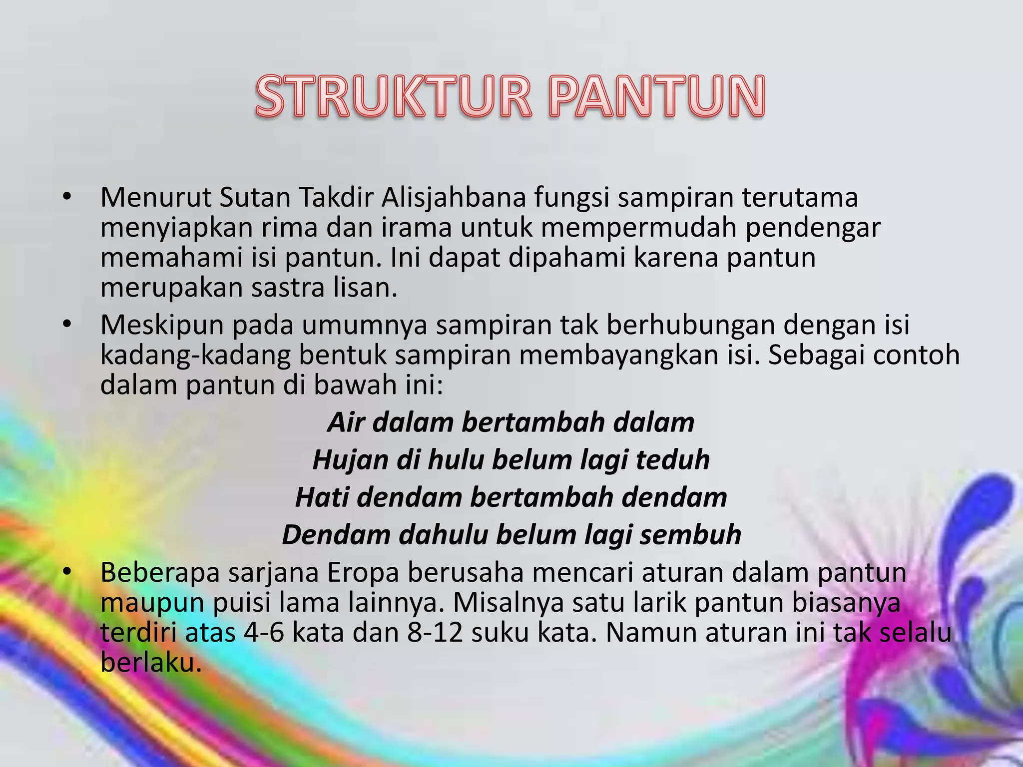 PANTUN pengertian, ciri-ciri dan jenis-jenis Pantun beserta contohnya ...