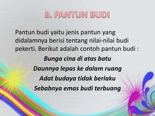 PANTUN pengertian, ciri-ciri dan jenis-jenis Pantun beserta contohnya ...