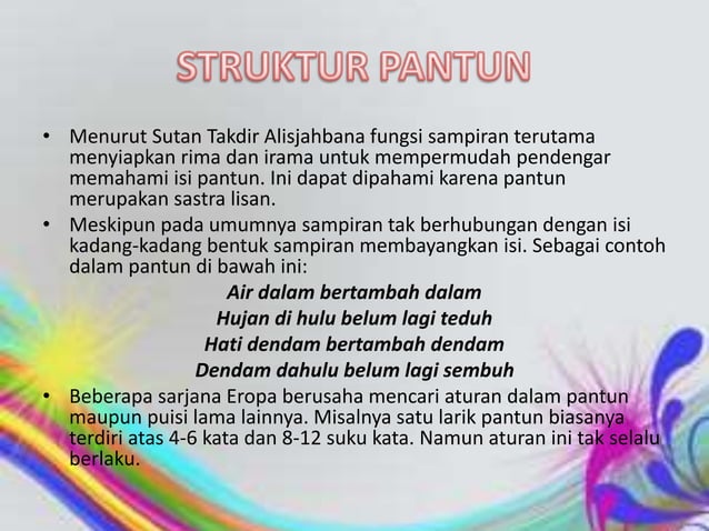 PANTUN pengertian, ciri-ciri dan jenis-jenis Pantun beserta contohnya ...