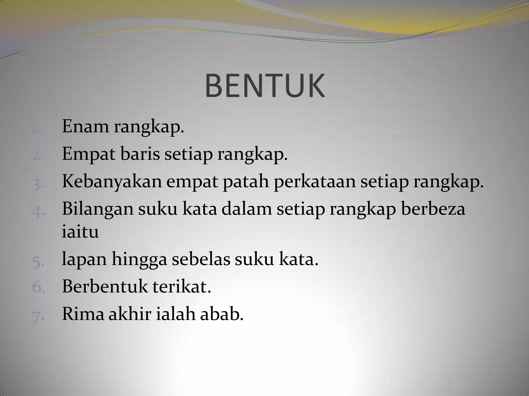 Pantun empat kerat | PPTX