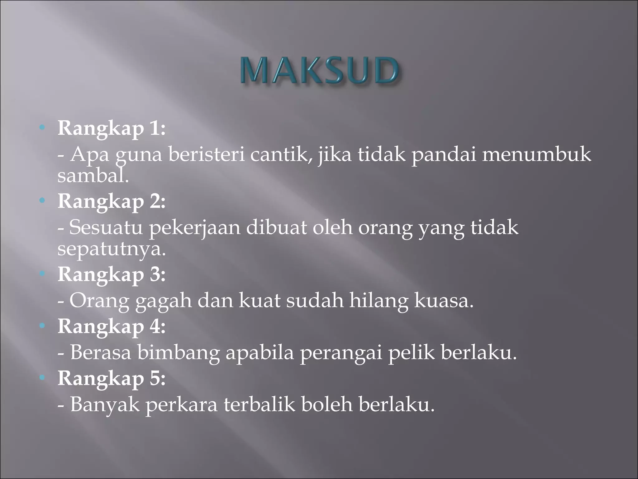 Pantun empat kerat (jenaka & sindiran) | PPT