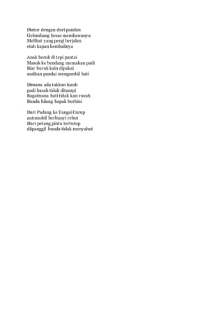 Pantun dalam Berbagai Topik | DOCX