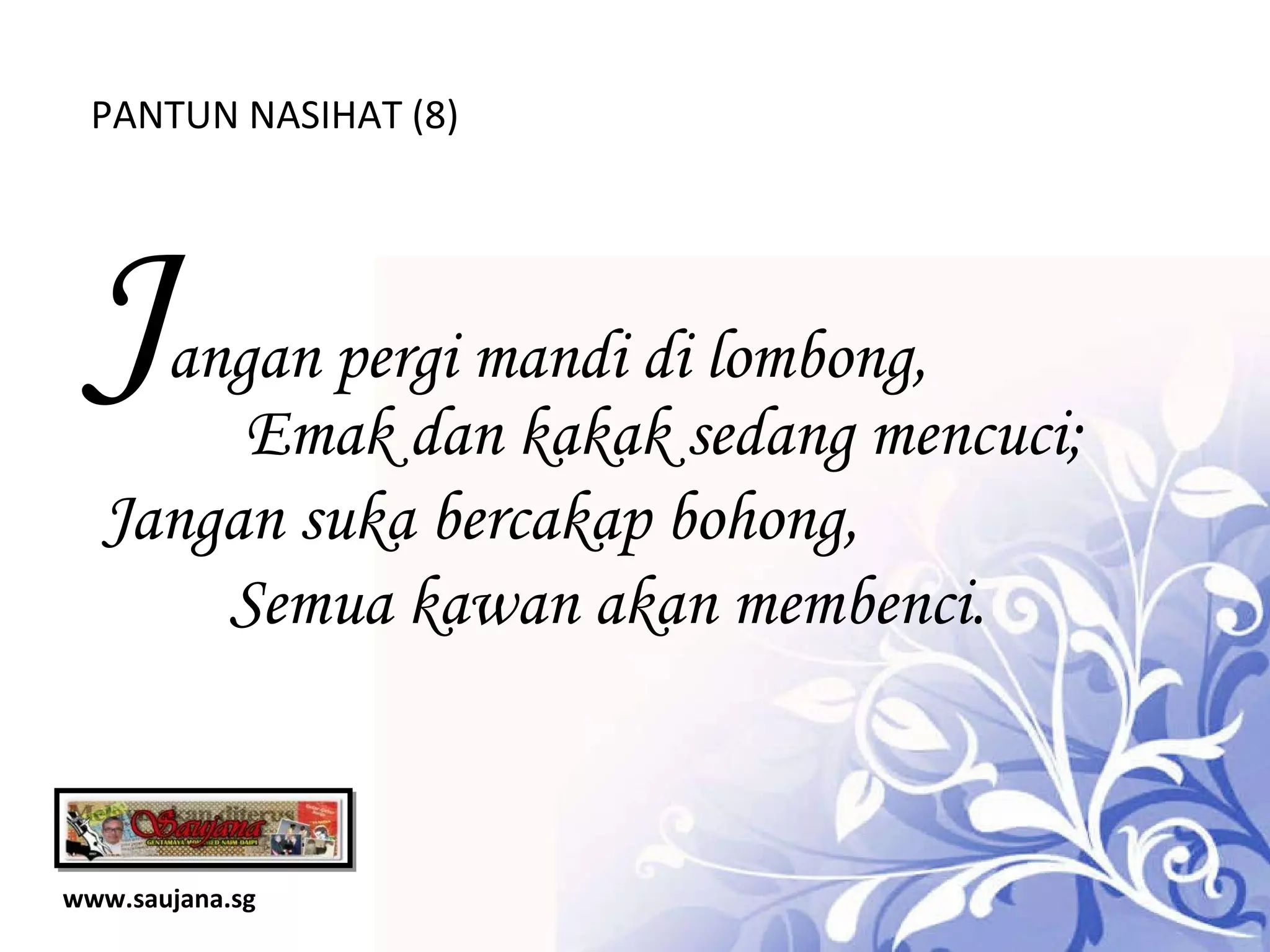 Pantun Nasihat | PPT