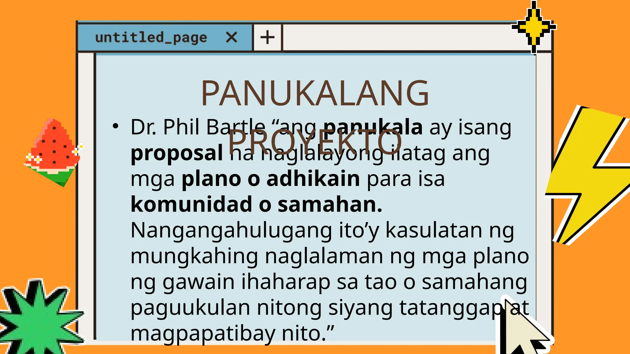 Panukalang Proyekto (grade 12 lesson) | PPTX