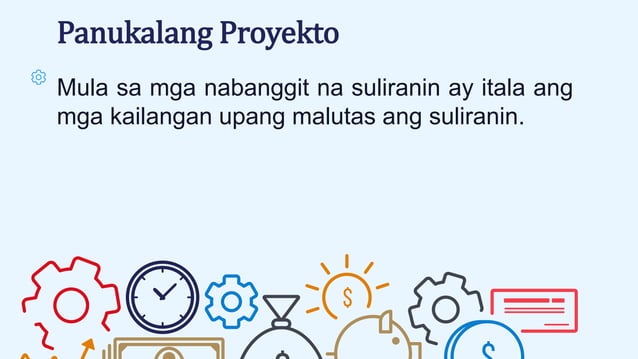 Panukalang proyekto | PPTX