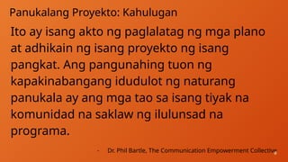 Panukalang Proyekto at mga katangian nito.pptx