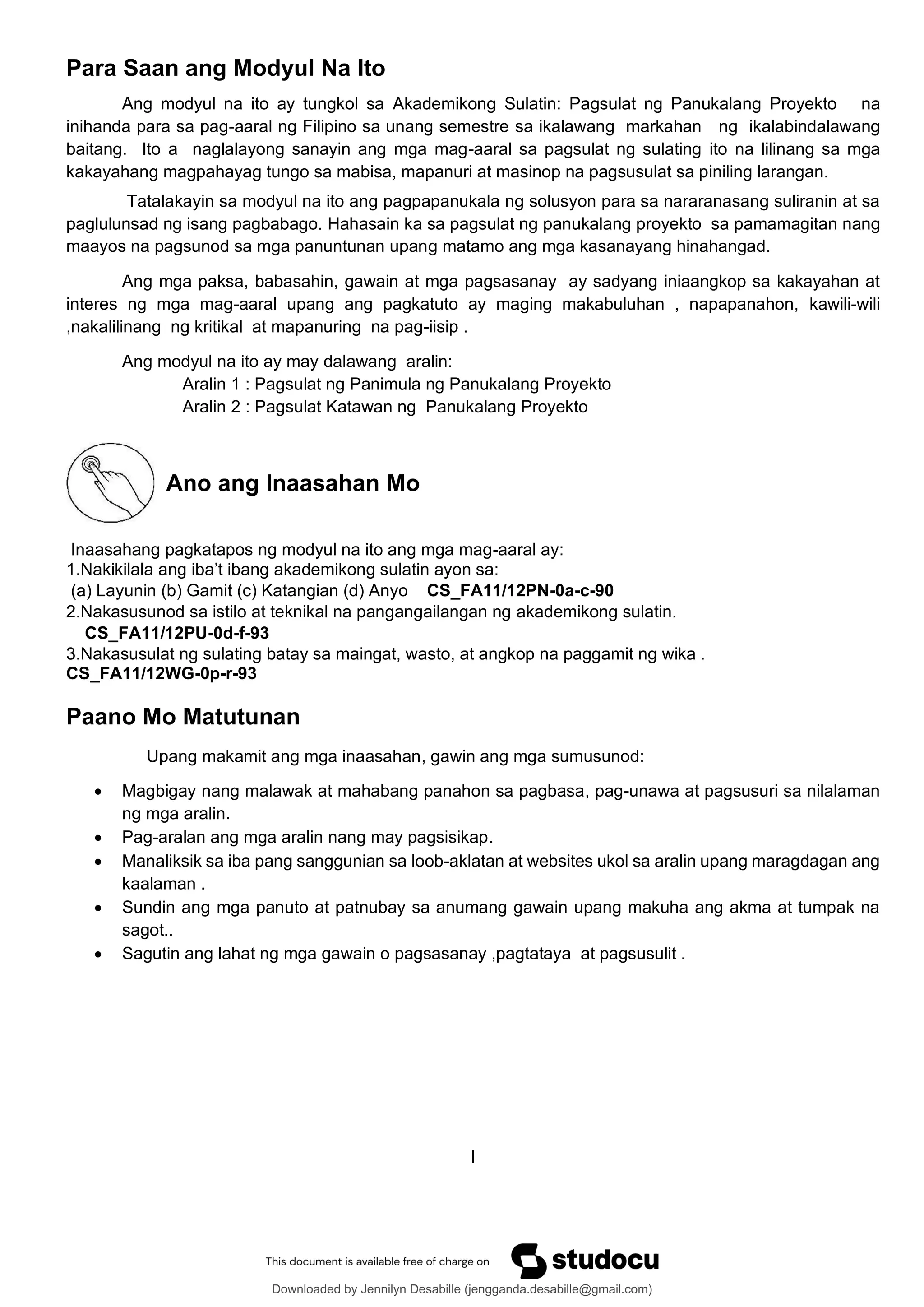 PANUKALANG PROYEKTO - MODULE.pdf