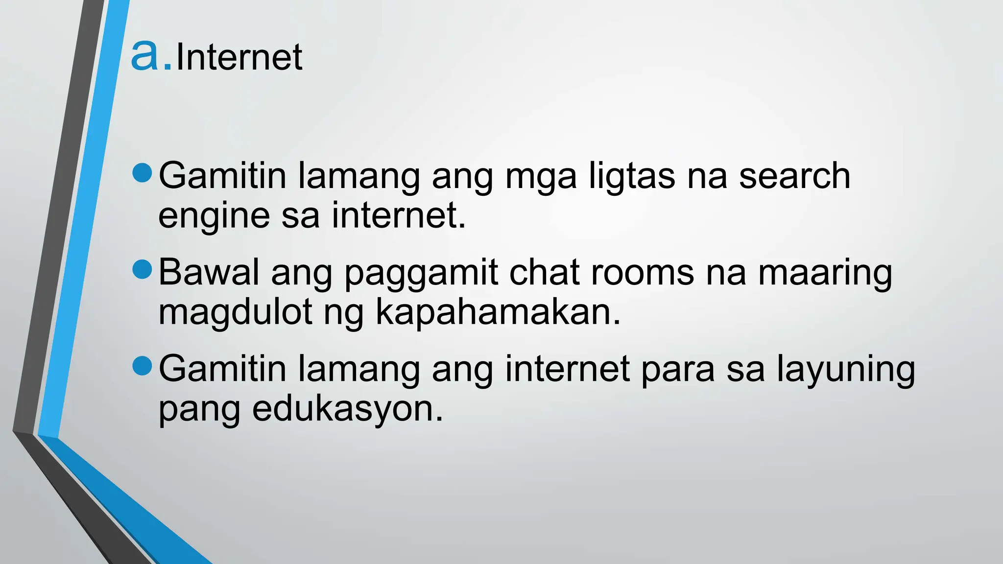 Panuntunan sa Ligtas at Responsableng paggamit ng Computer.pptx