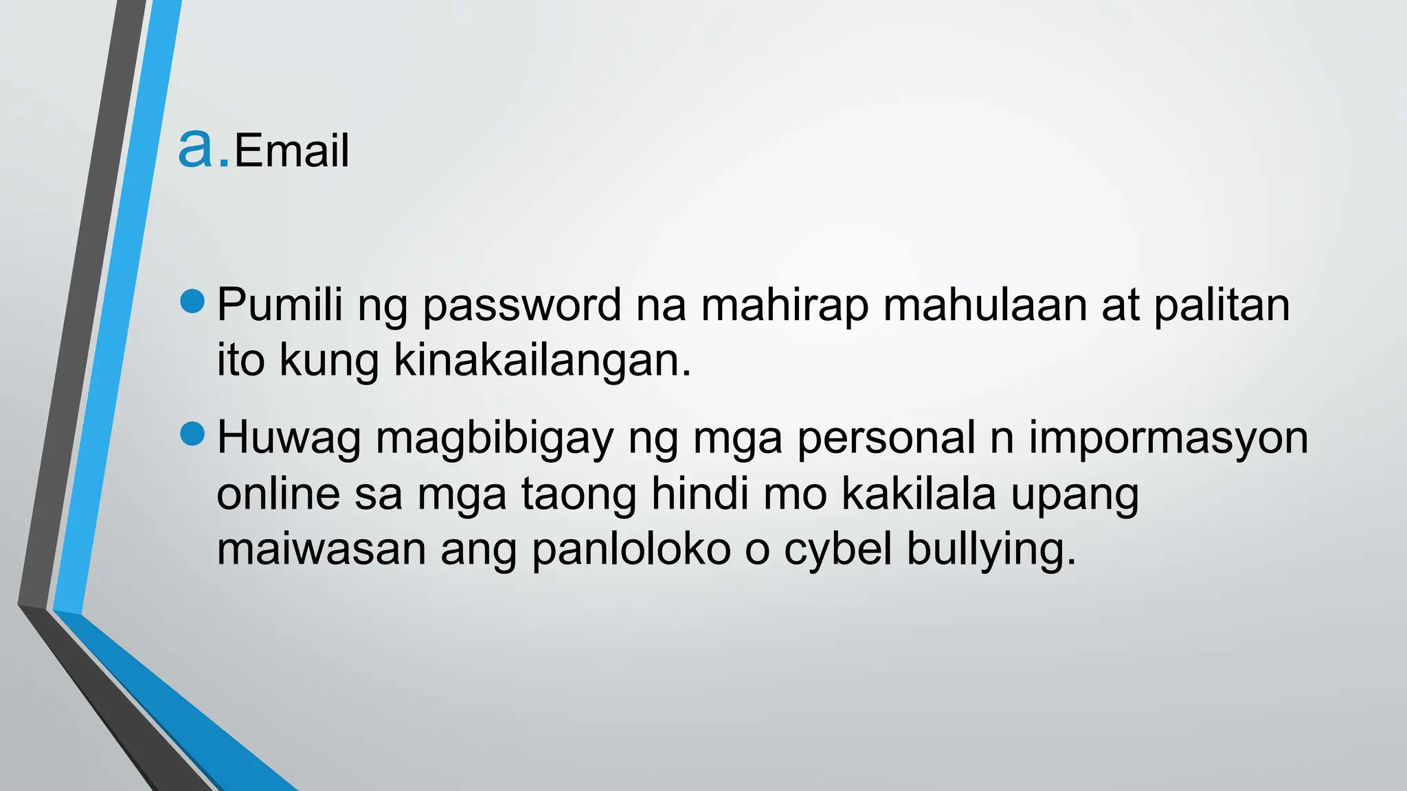 Panuntunan sa Ligtas at Responsableng paggamit ng Computer.pptx