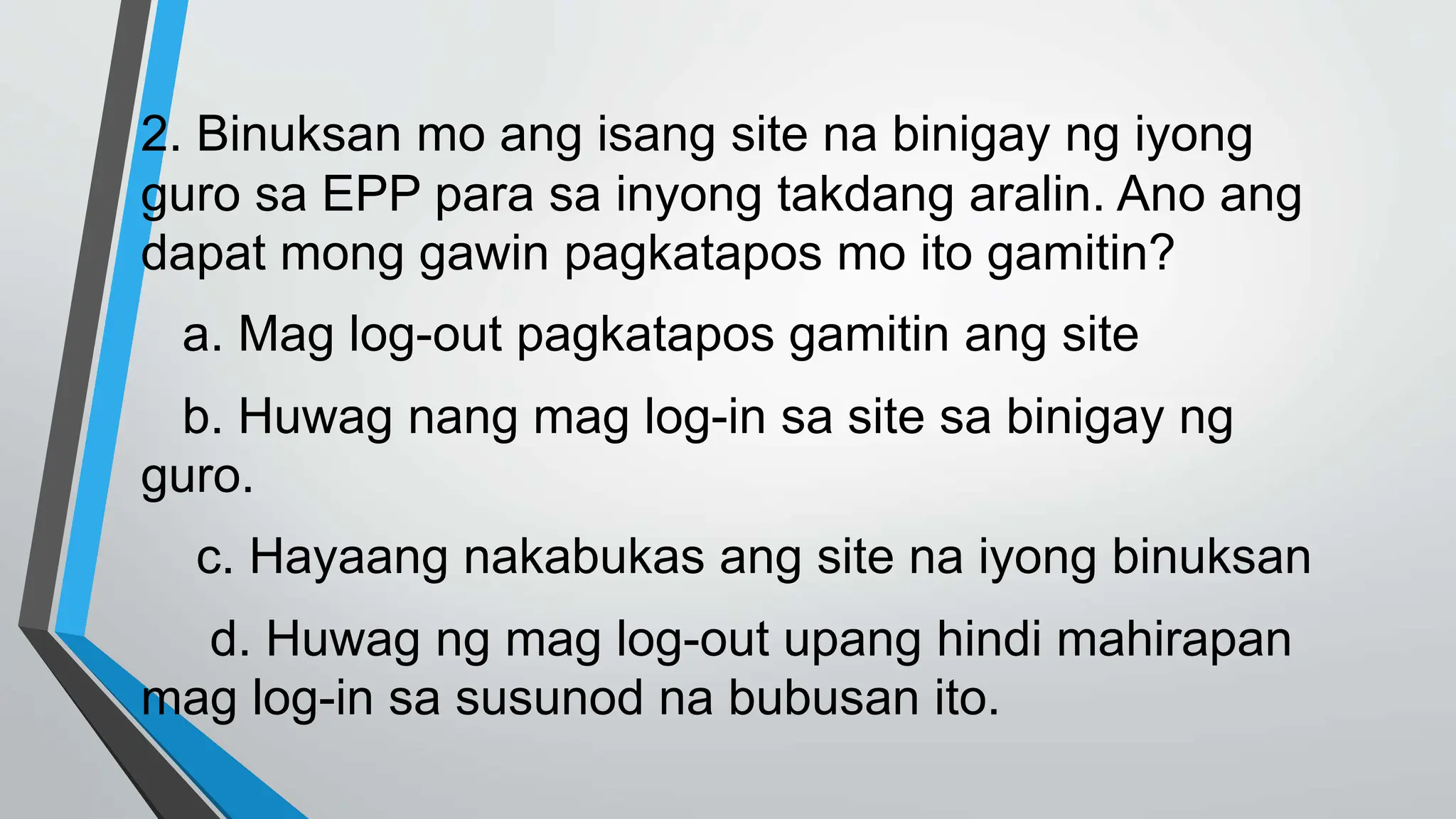 Panuntunan sa Ligtas at Responsableng paggamit ng Computer.pptx
