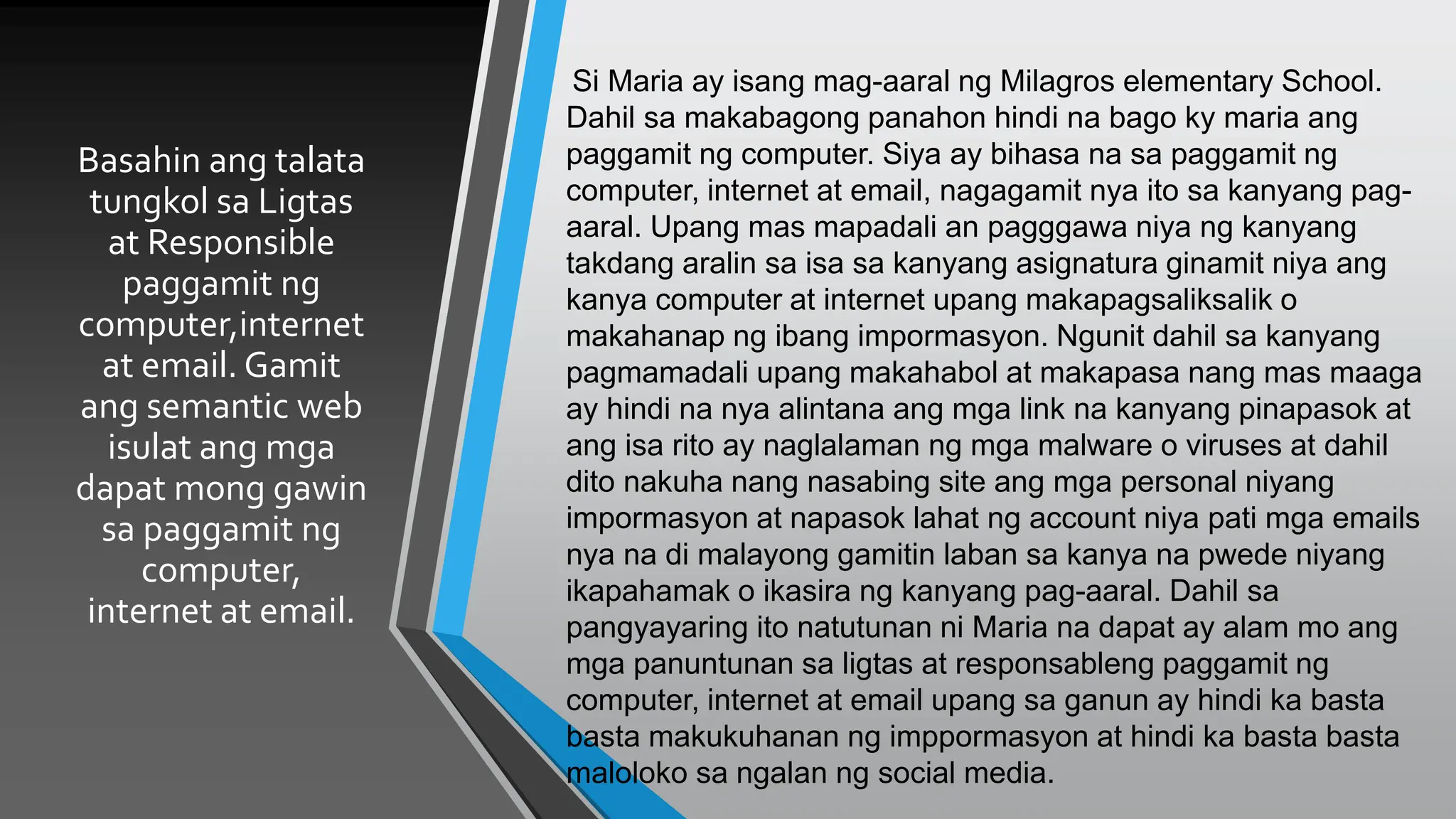 Panuntunan sa Ligtas at Responsableng paggamit ng Computer.pptx Panuntunan sa Ligtas at Responsableng paggamit ng Computer.pptx