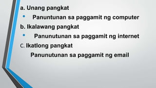 Panuntunan sa Ligtas at Responsableng paggamit ng Computer.pptx