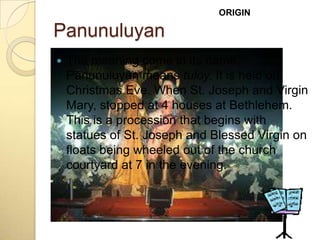 Panunuluyan at komedya | PPTX