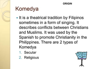 Panunuluyan at komedya | PPTX