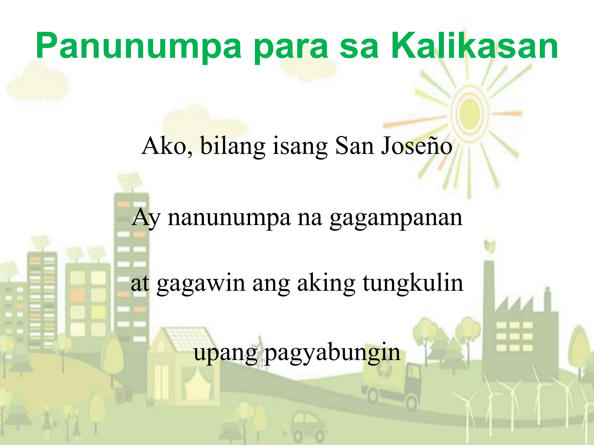 Pledge for the Environment (Panunumpa Para sa Kalikasan).pptx