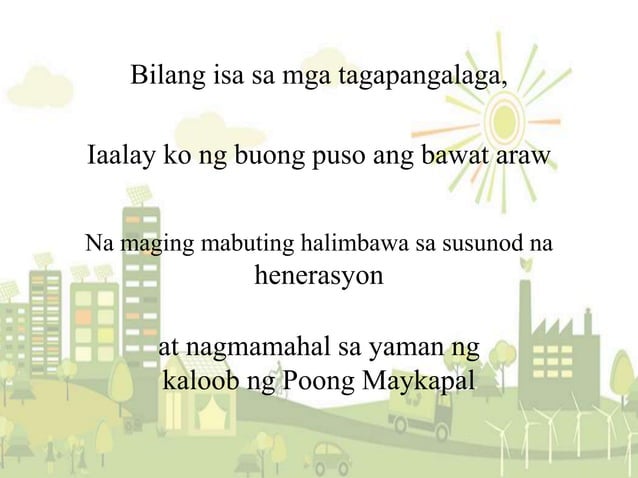 Pledge for the Environment (Panunumpa Para sa Kalikasan).pptx