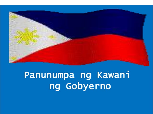 Panunumpa sa Gobyerno | PPSX