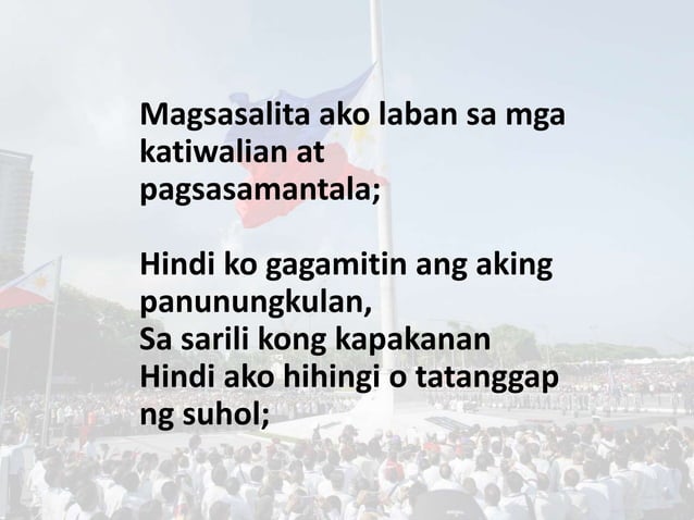 3 Panunumpa ng Pilipinas | PPTX
