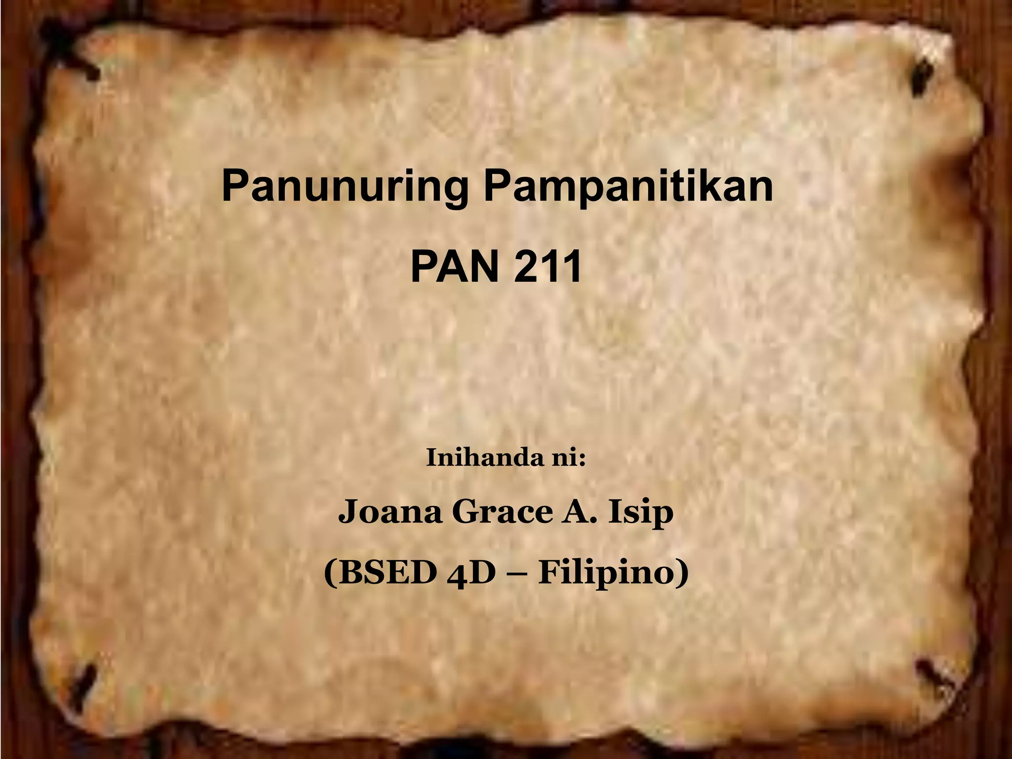 Mga Teoryang Pampanitikan | PPTX