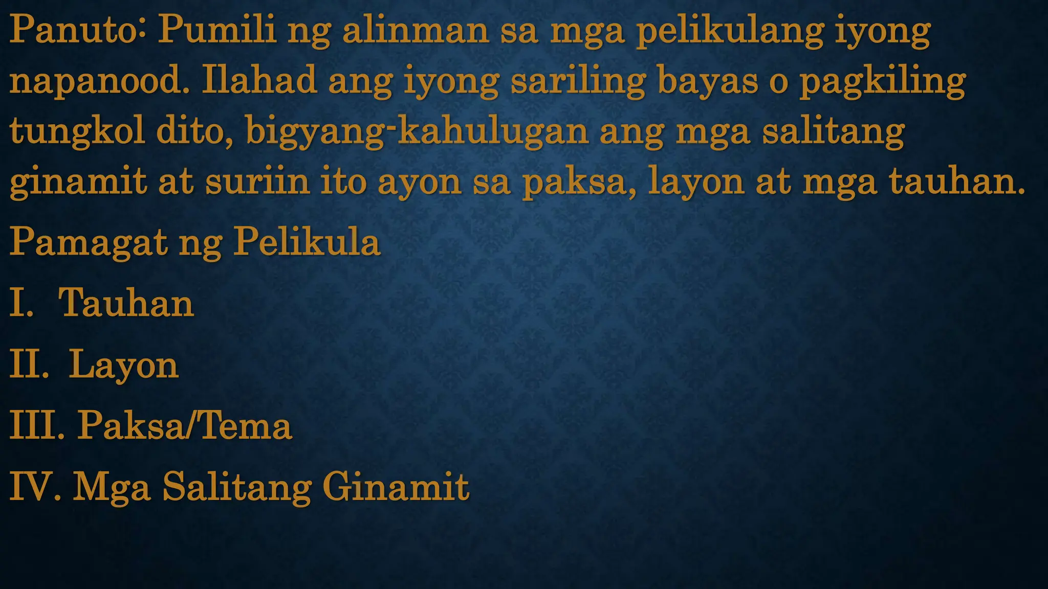 Panunuring Pampelikula sa Fil. 8.pptx jo | PPTX