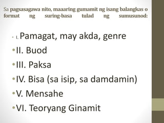 Panunuri o Suring - basa | PPTX