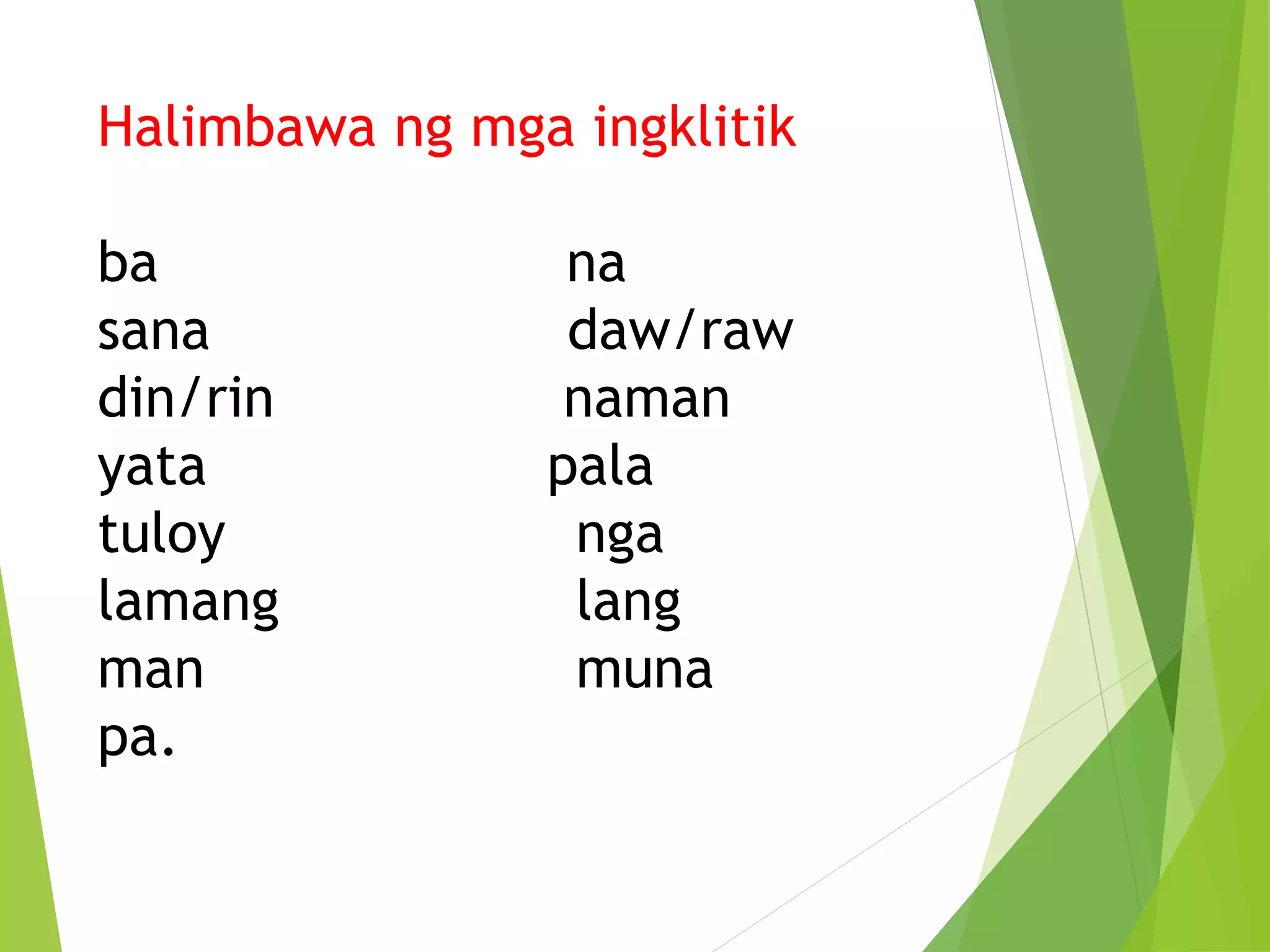 Panuring na ginagamit sa modipikasyon ng pangungusap | PPTX
