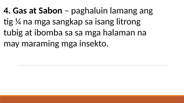 naisasagawa ang masistemang pagsugpo ng peste at kulisap ng mga halaman ...