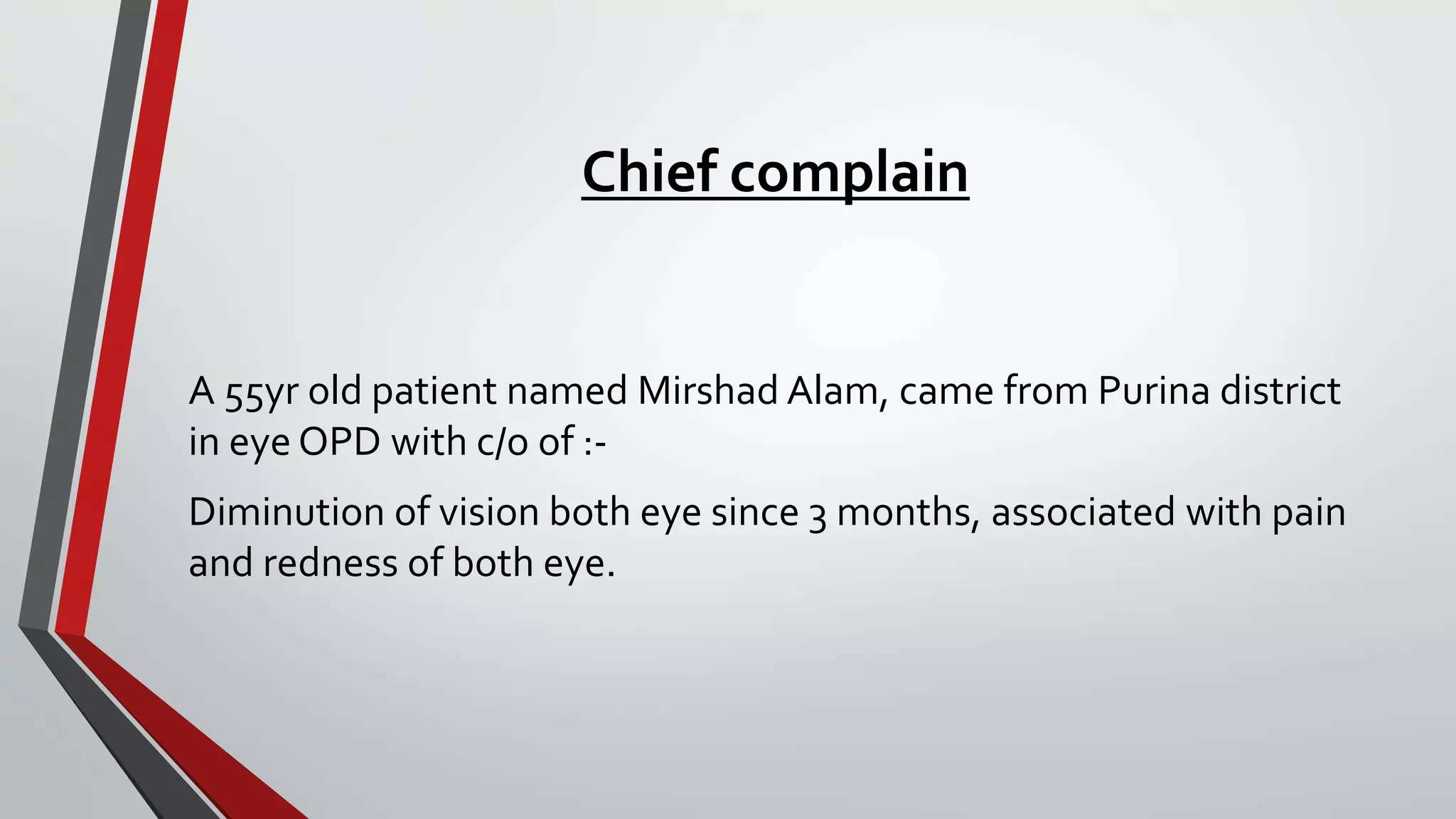 Pan-uveitis both eye (case presentation) | PPTX
