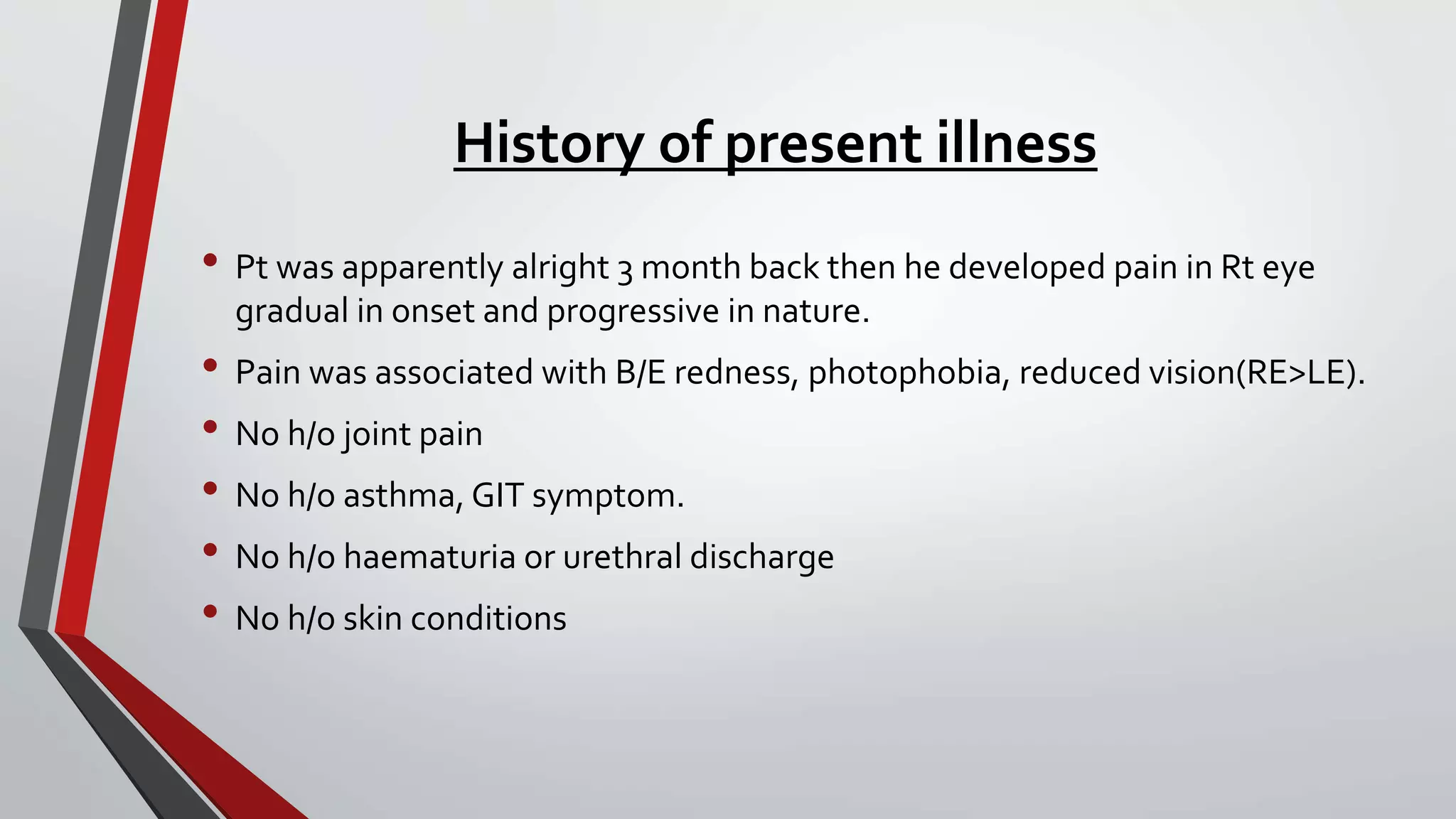 Pan-uveitis both eye (case presentation) | PPTX