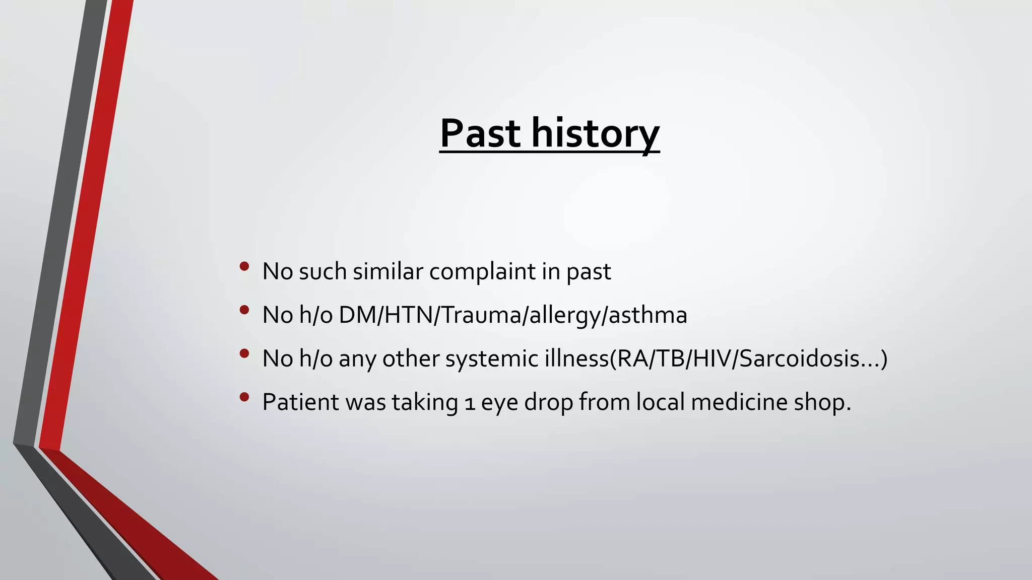 Pan-uveitis both eye (case presentation) | PPTX