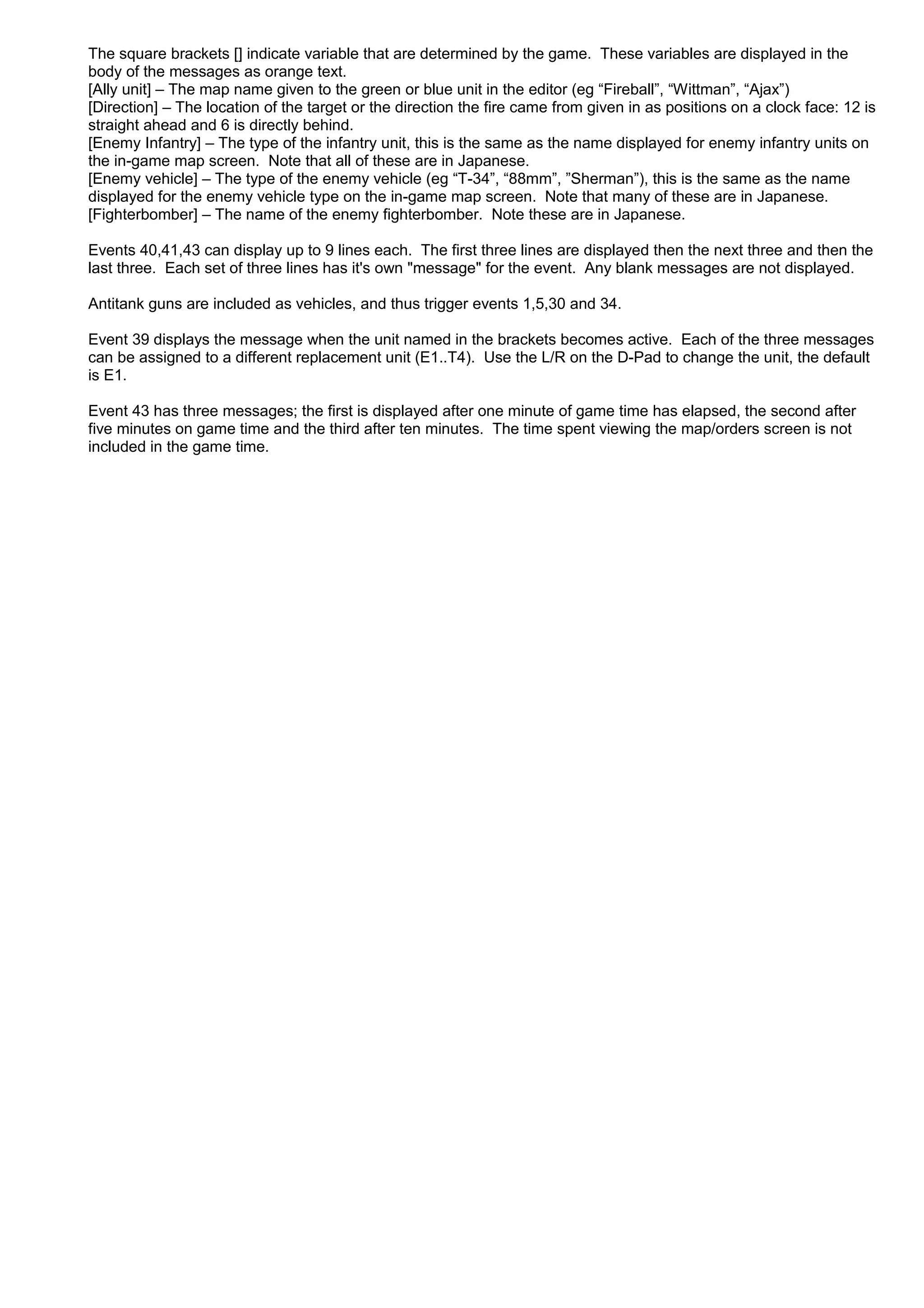 Panzerfrontbis enter Manual | DOC