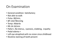 PAOD powerpoint presentation of a case of Critical limb ischemia | PPTX