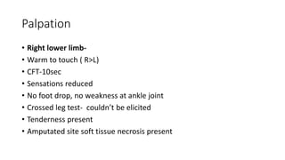 PAOD powerpoint presentation of a case of Critical limb ischemia | PPT