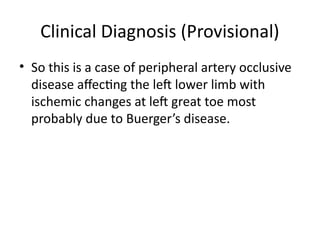 Peripheral arterial occlusion disorder.pptx
