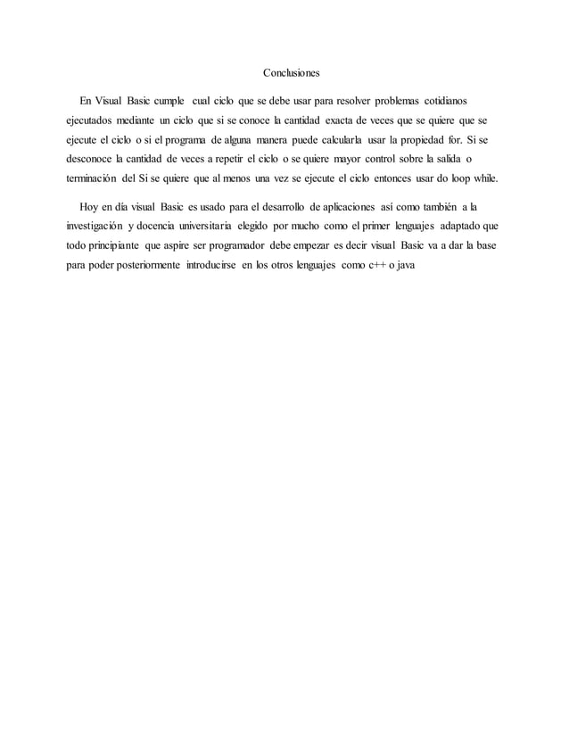 Paola gonzalez fundamentos de visual basic | DOCX | Programming ...