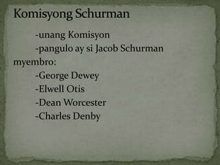 mga pangyayari bago naganap ang pananakop ng mga amirikano | PPT