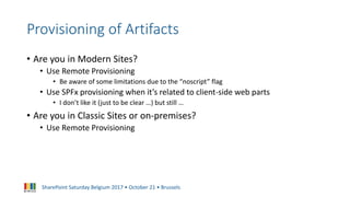 Upgrading from Full Trust Code to Add-In Model and SharePoint Framework | PPT