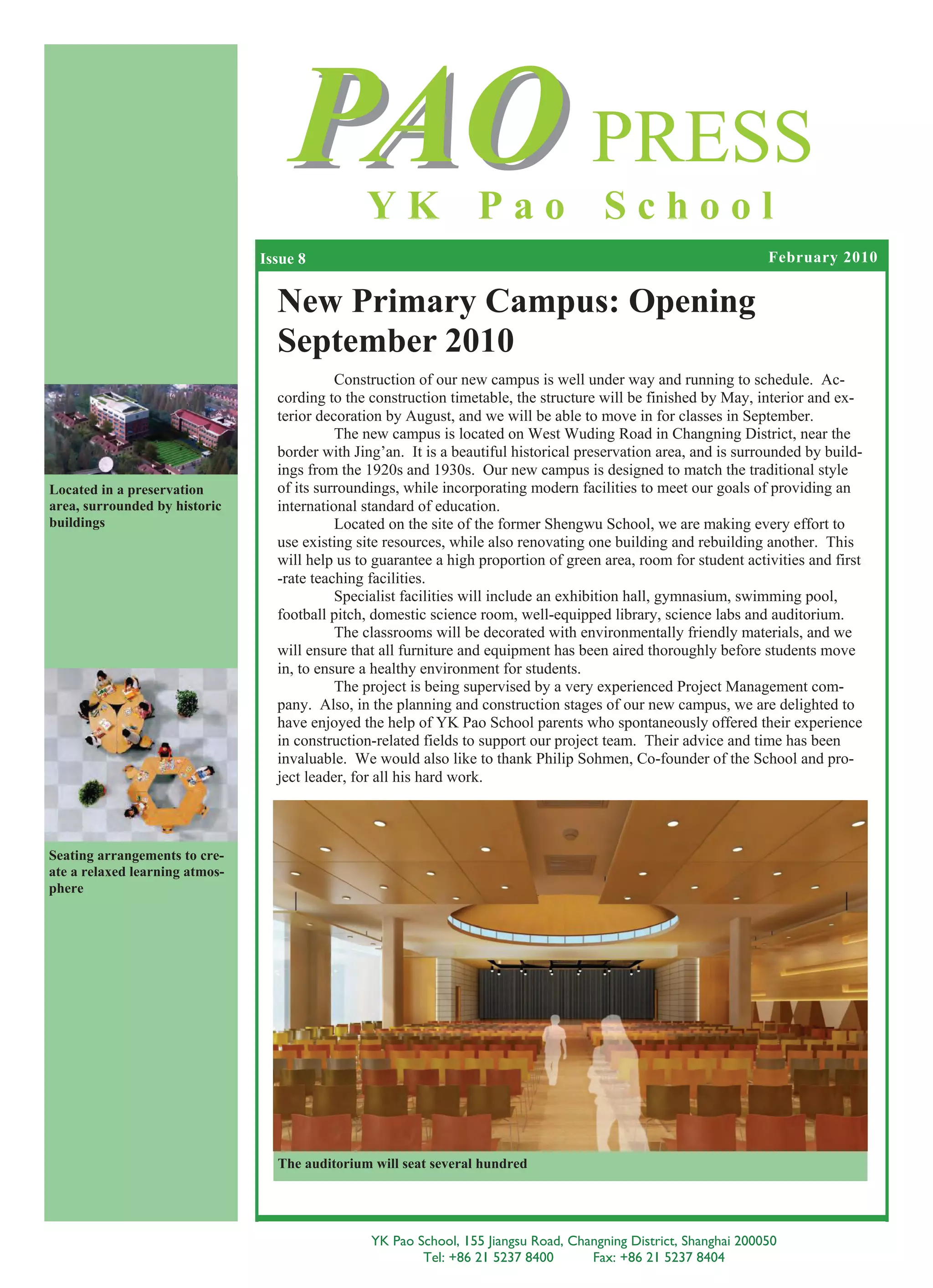 YK Pao School Magazine February 2010 | PDF