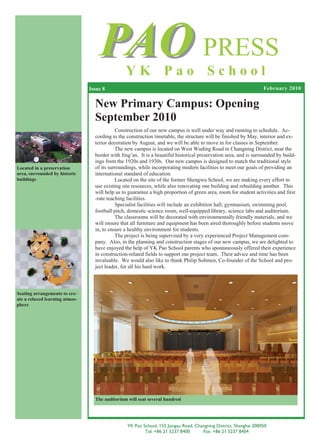 YK Pao School Magazine February 2010 | PDF