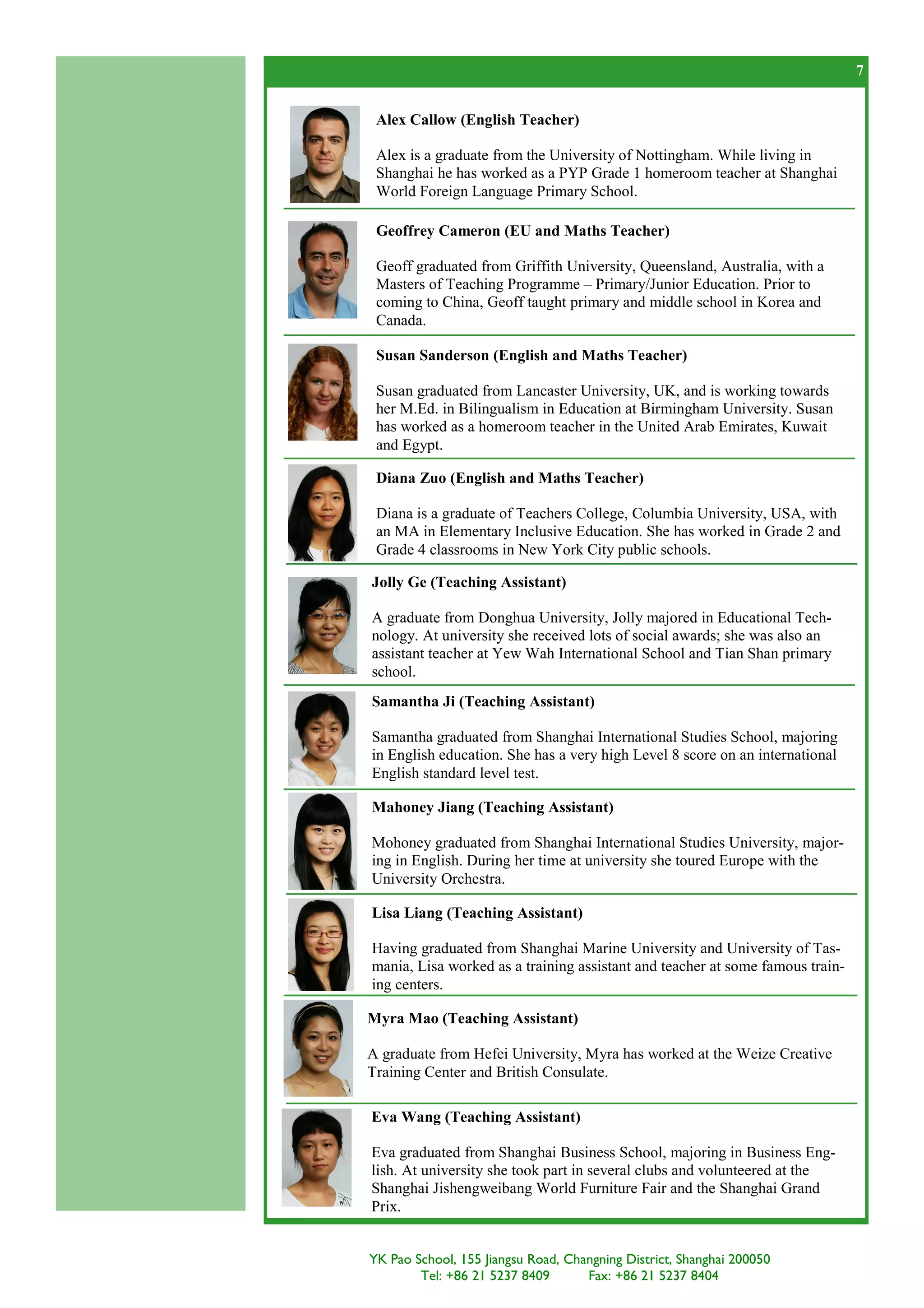 YK Pao School Magazine November 2009 English | PDF