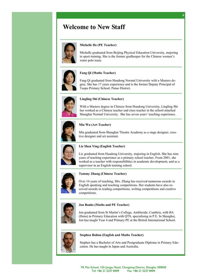 YK Pao School Magazine November 2009 English | PDF | Free Download
