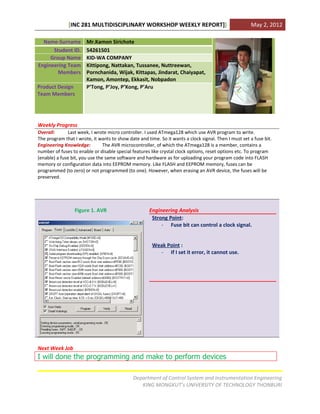 Weekly report template (3) | DOC